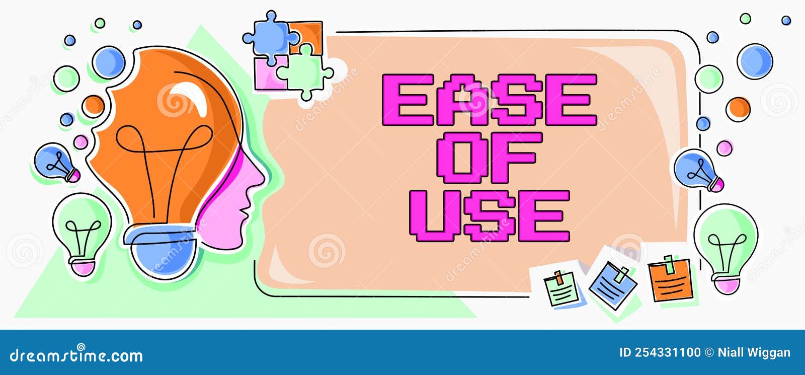 Hand Writing Sign Ease of Use. Business Concept User Friendly Easy To ...