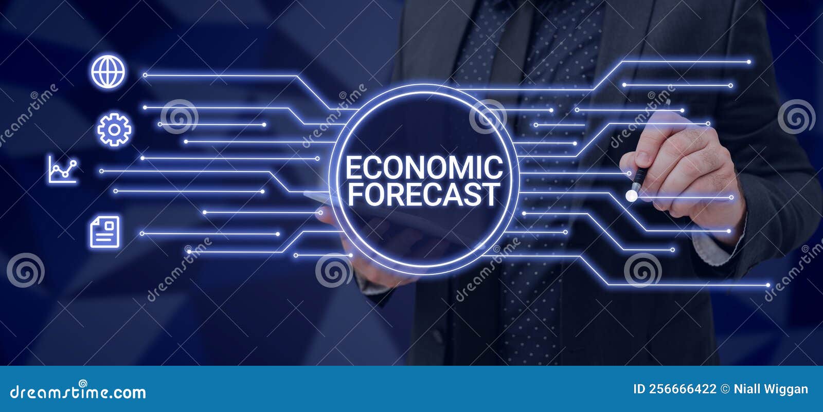 Sign Displaying Economic ForecastProcess of Making Predictions about ... Sign Displaying Economic ForecastProcess of Making Predictions about ...