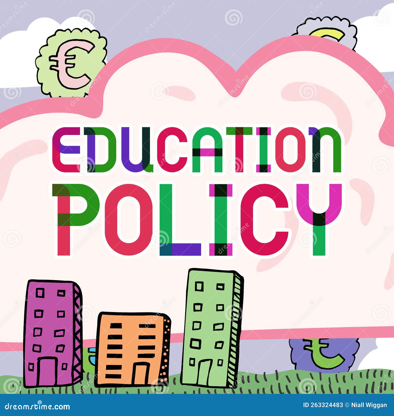 Conceptual Caption Education Policy. Business Idea Field of Study that ...