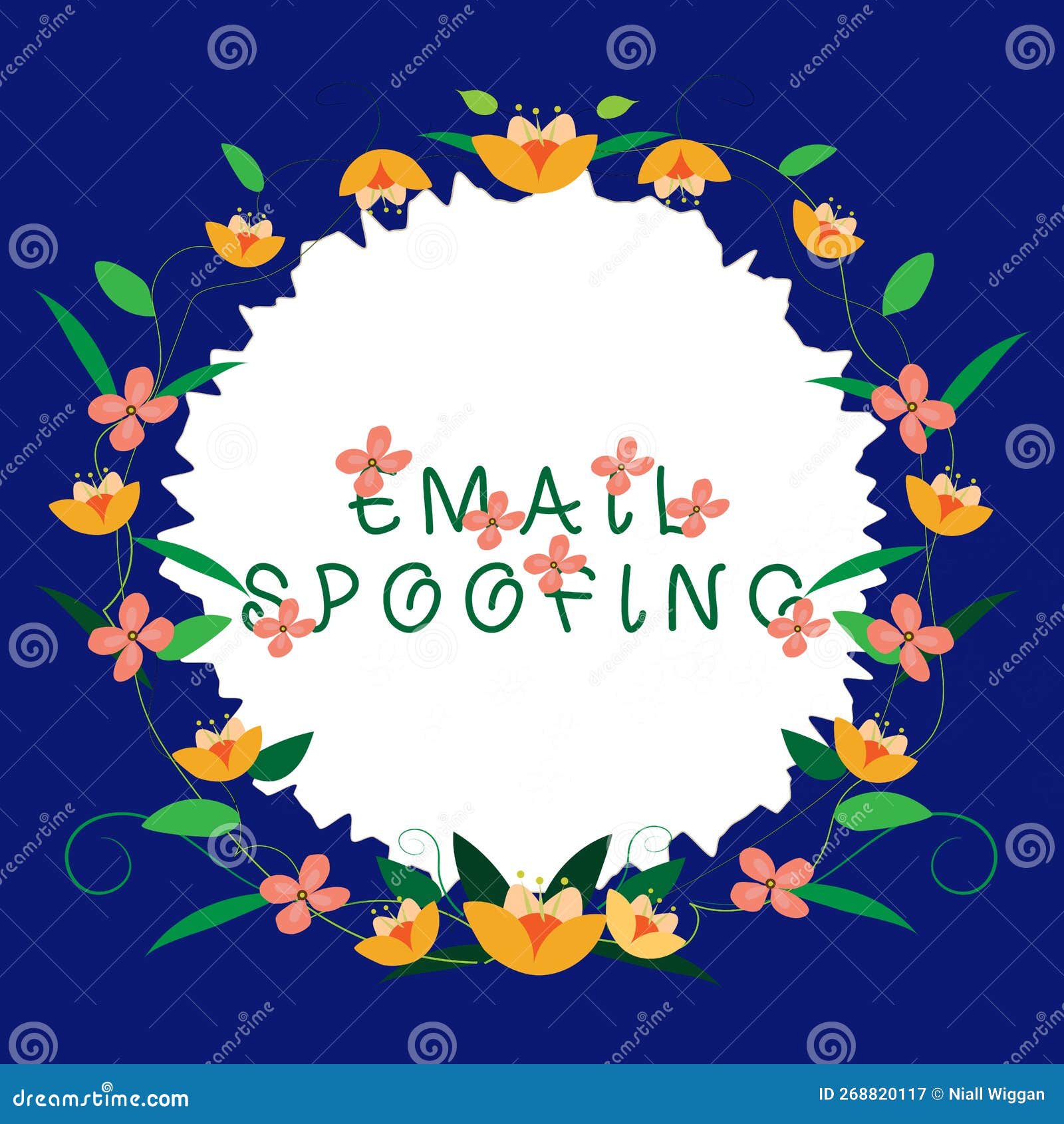 Conceptual Display Email Spoofing. Business Showcase Secure the Access ...