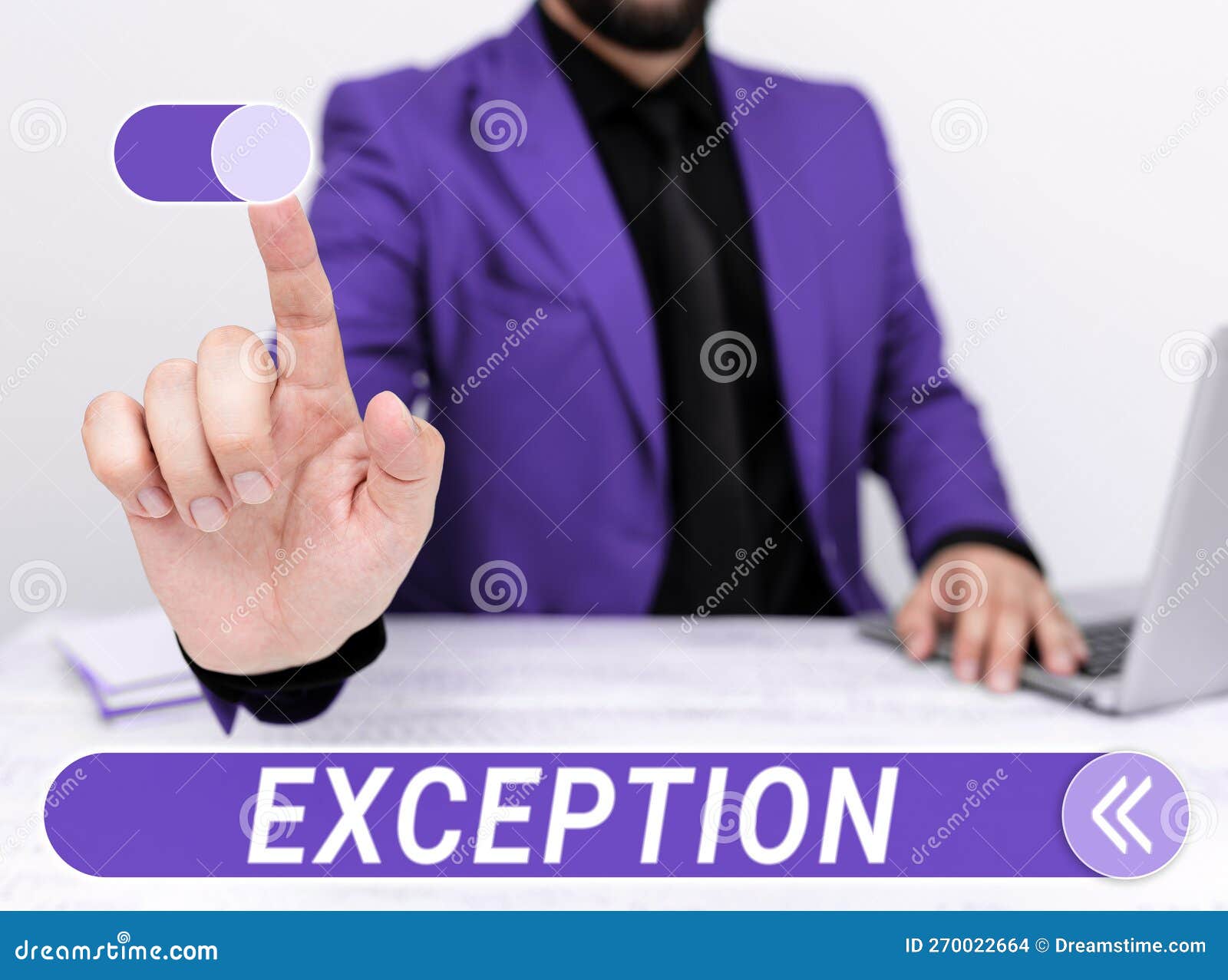 Sign Displaying Exception. Business Approach Person or Thing that is ...