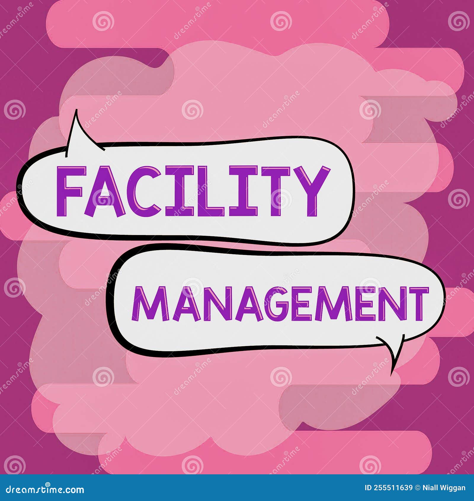 Conceptual Caption Facility Management. Business Idea Multiple Function ...