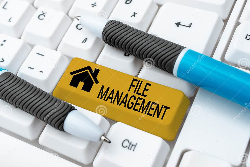 Conceptual Caption File Management. Business Idea Computer Program that Provides User Interface ...