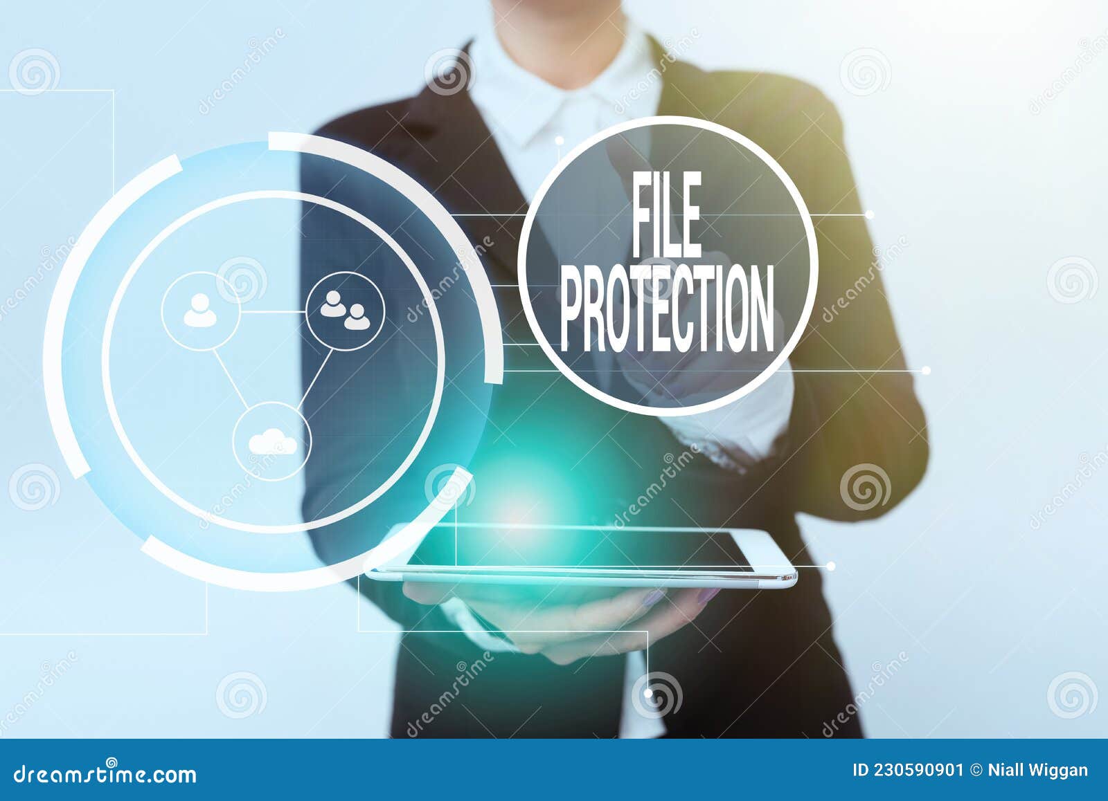 Inspiration Showing Sign File Protection. Concept Meaning Preventing ...