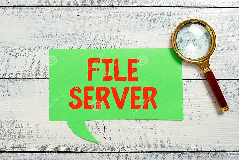 Conceptual Caption File Server. Internet Concept Device Which Controls Access To Separately ...