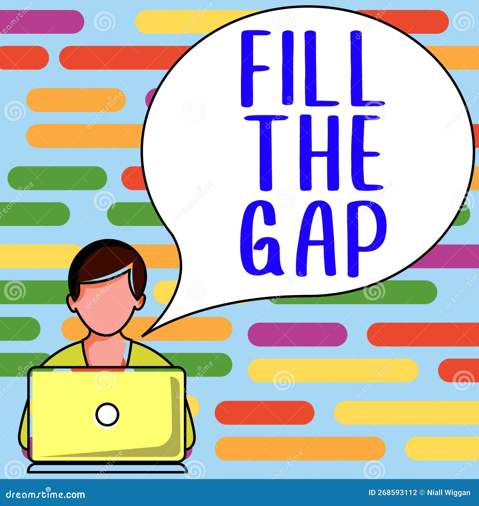 Conceptual Caption Fill the Gap. Business Concept Put he Missing Part ...