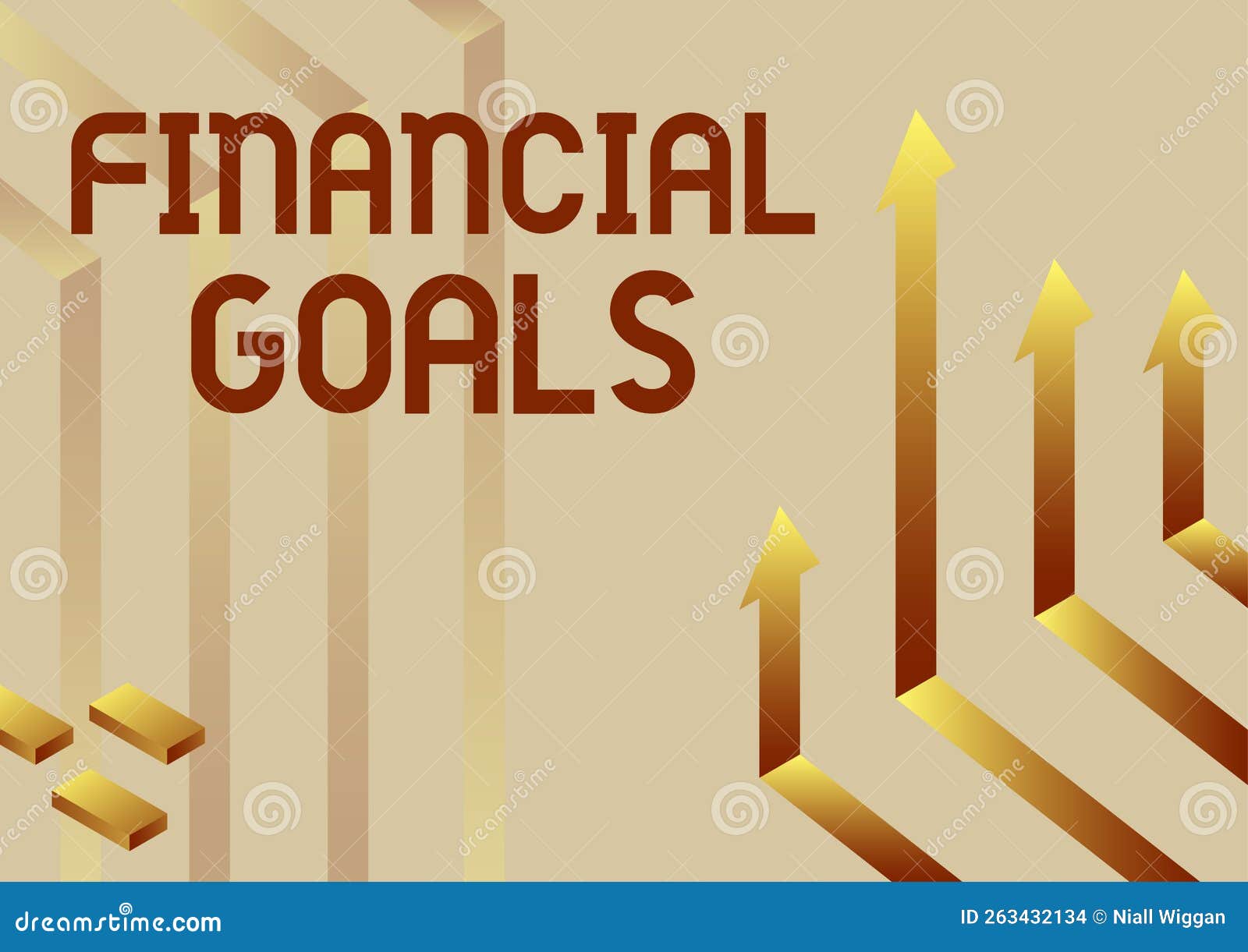 Conceptual Caption Financial Goals. Internet Concept Targets Usually ...