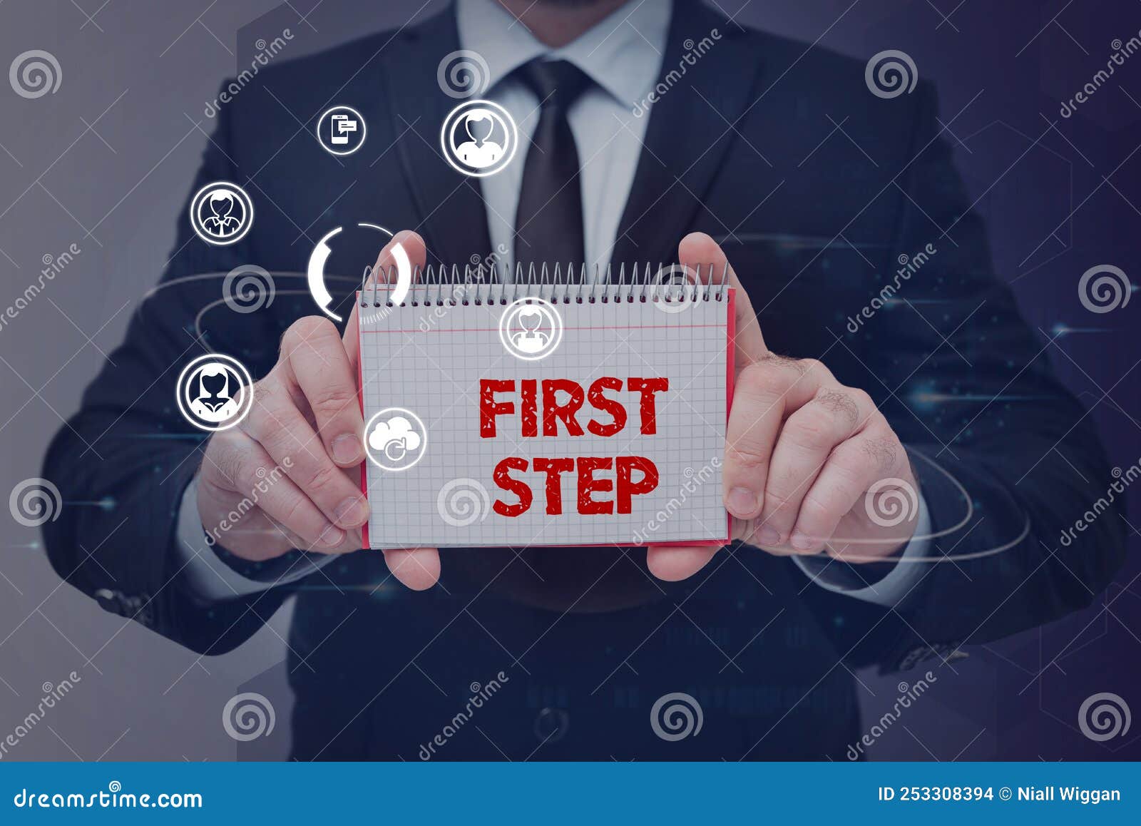 Conceptual Caption First Step. Business Approach Pertaining To the ...