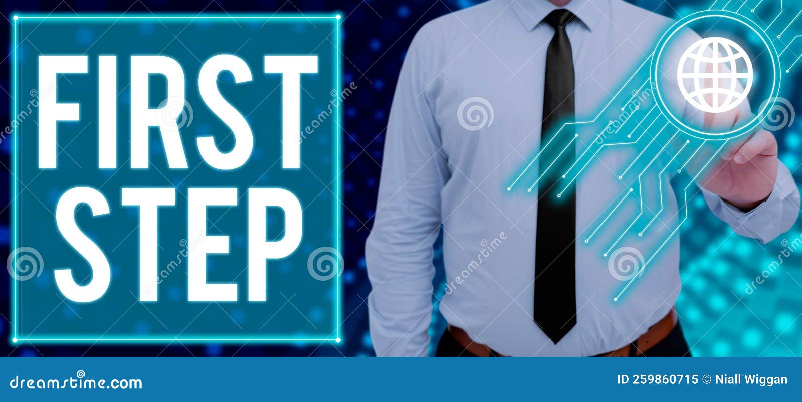 Conceptual Caption First Step. Conceptual Photo Pertaining To the Start ...