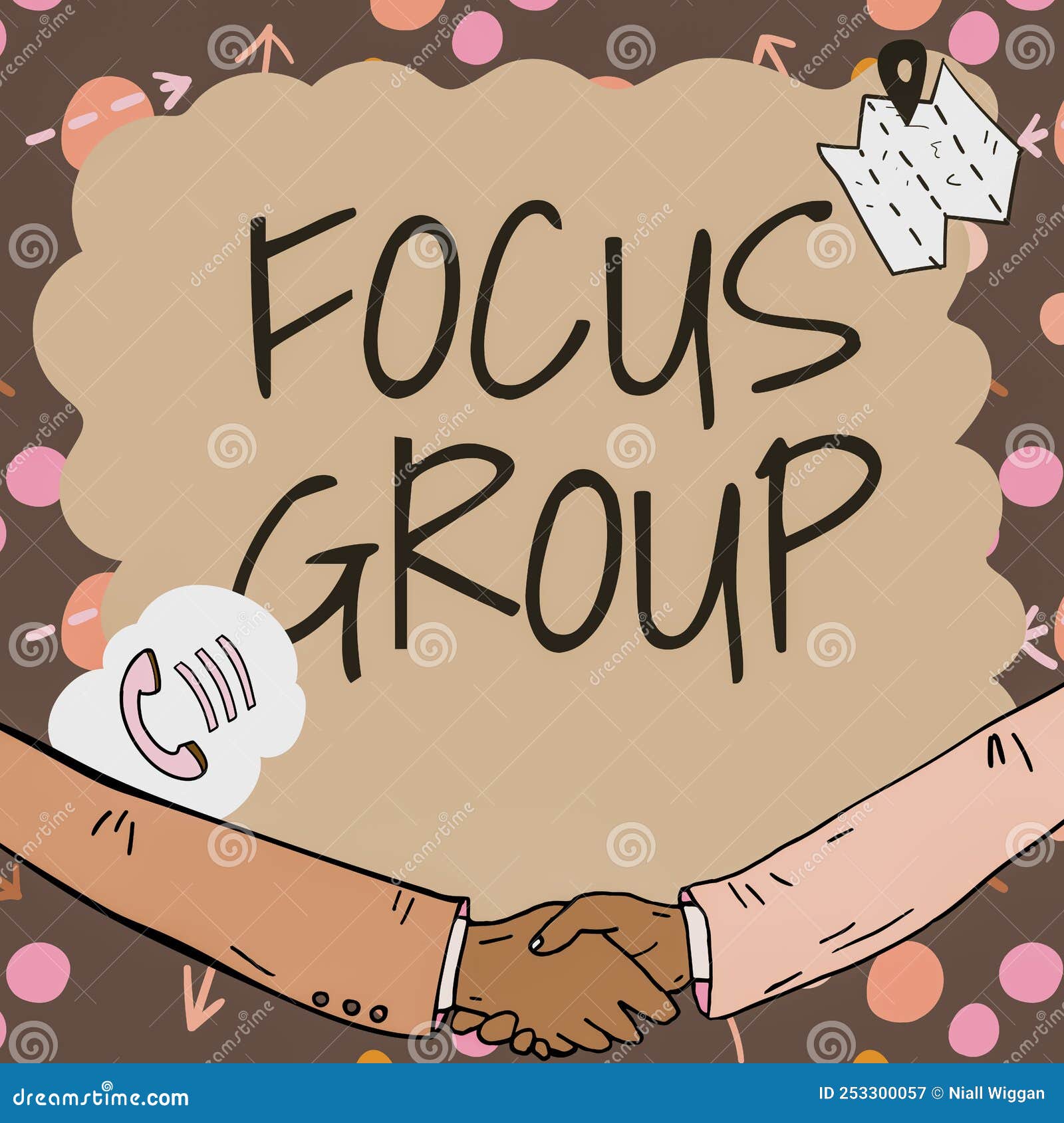 Conceptual Caption Focus Group Word Written On Showing Assembled To