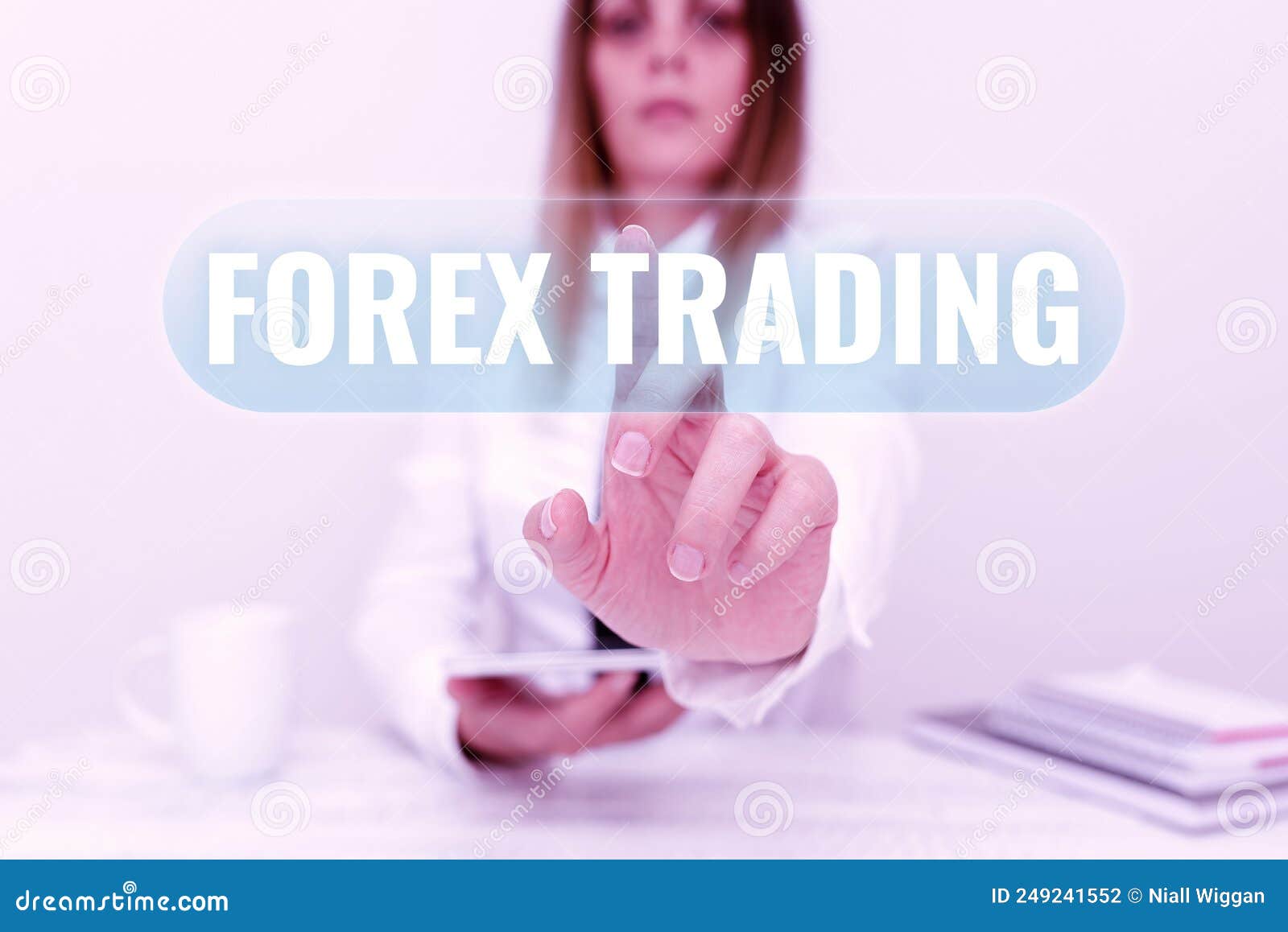 Conceptual Caption Forex Trading. Internet Concept Exchange of ...