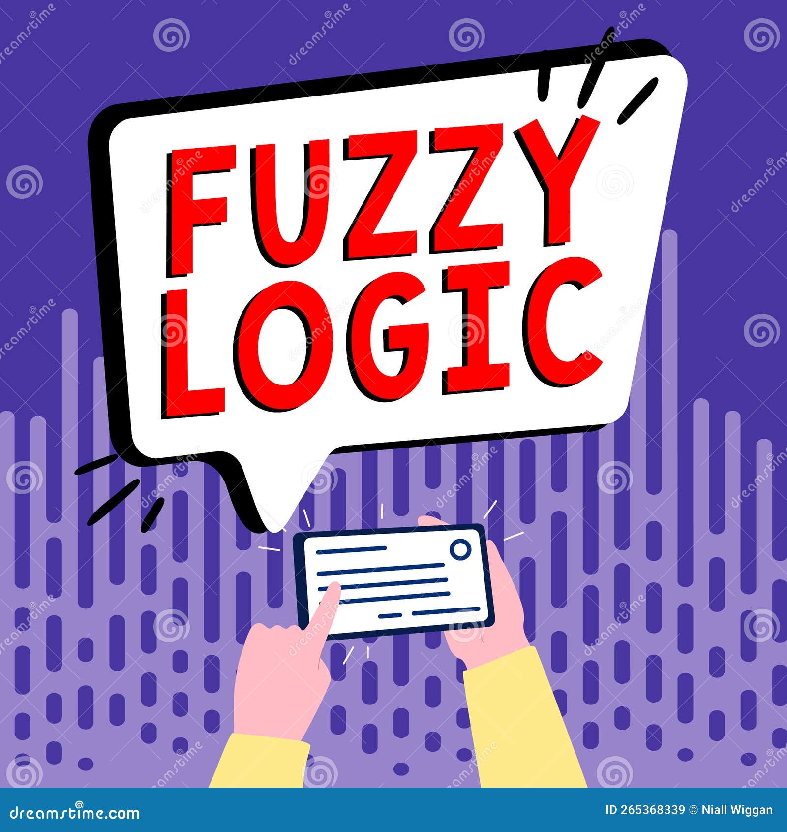 Conceptual Caption Fuzzy Logic. Word Written on System in Which ...