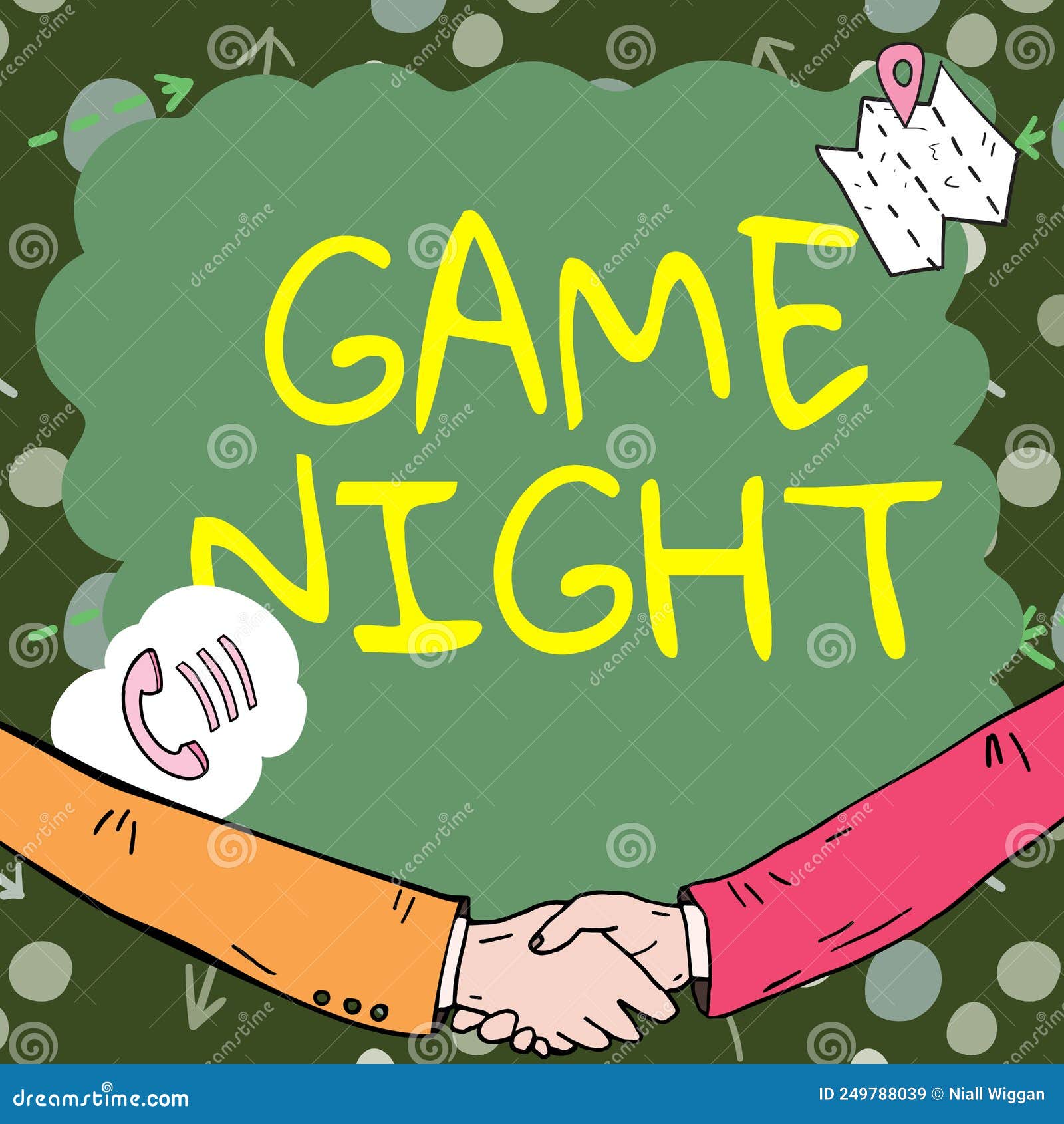 Conceptual Caption Game Night. Word Written on Event in Which Folks Get ...