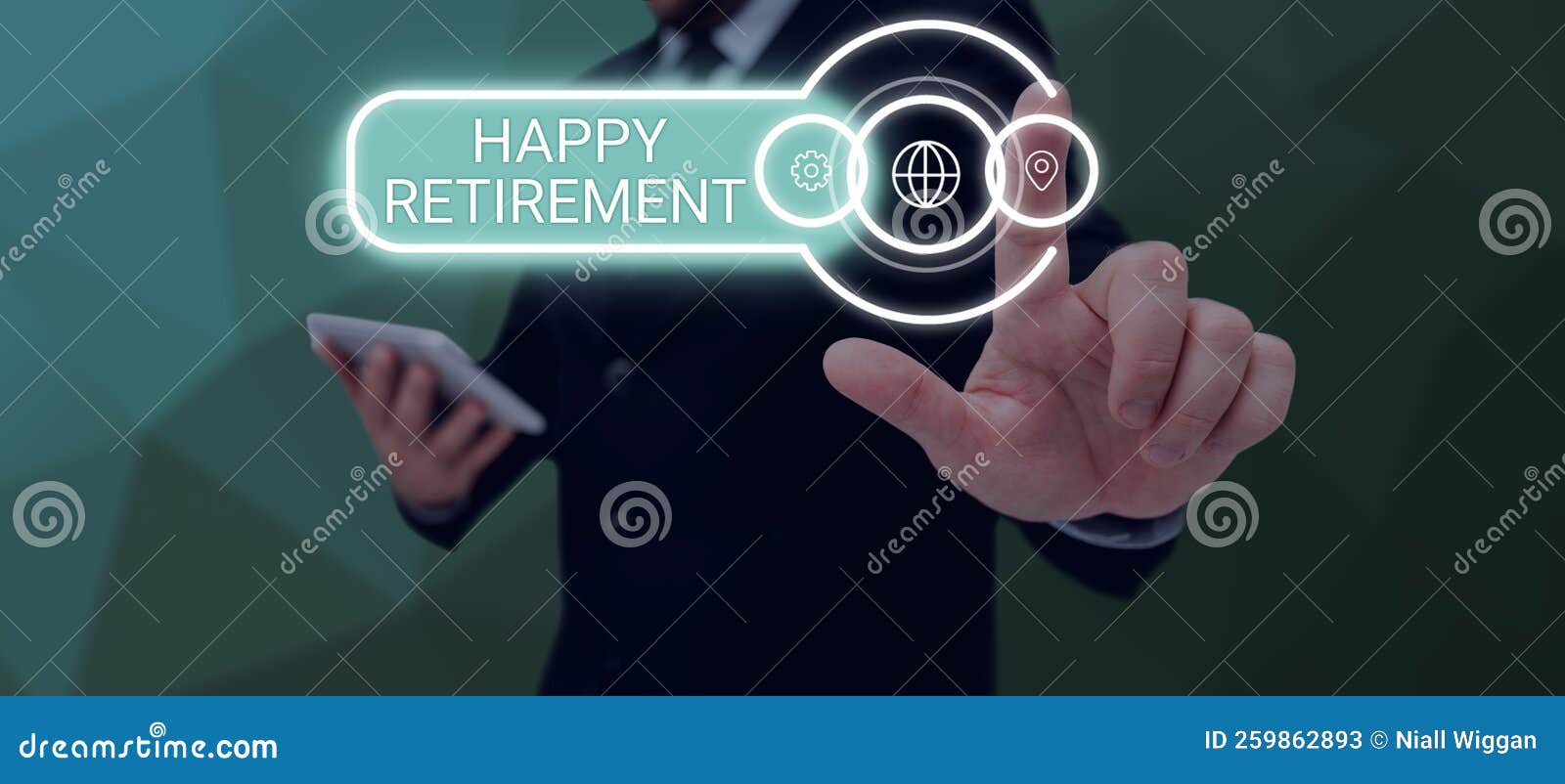 Conceptual Caption Happy Retirement. Business Approach Account or ... Conceptual Caption Happy Retirement. Business Approach Account or ...