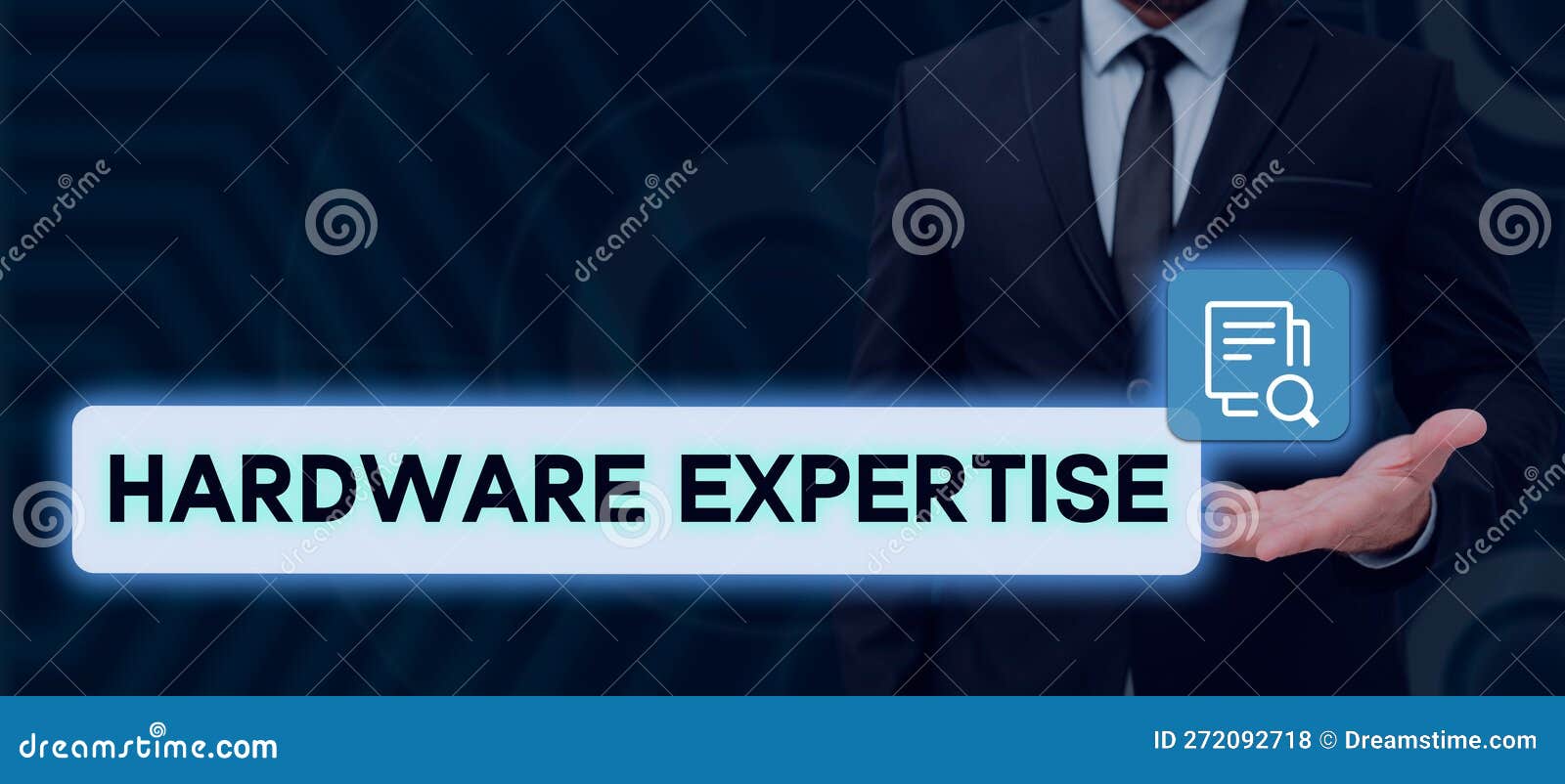 Conceptual Caption Hardware Expertise. Business Idea Machines and Other ...