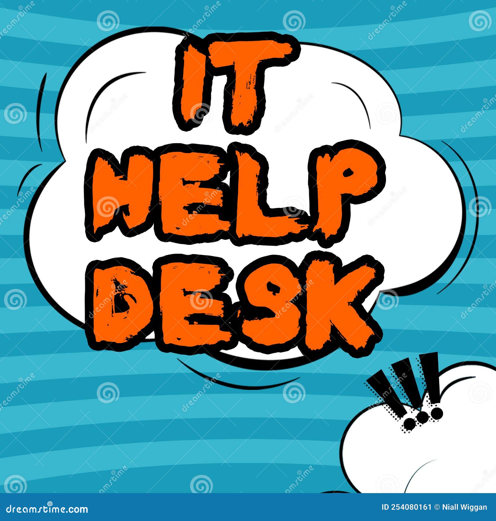 Sign Displaying it Help Desk. Word for Online Support Assistance ...