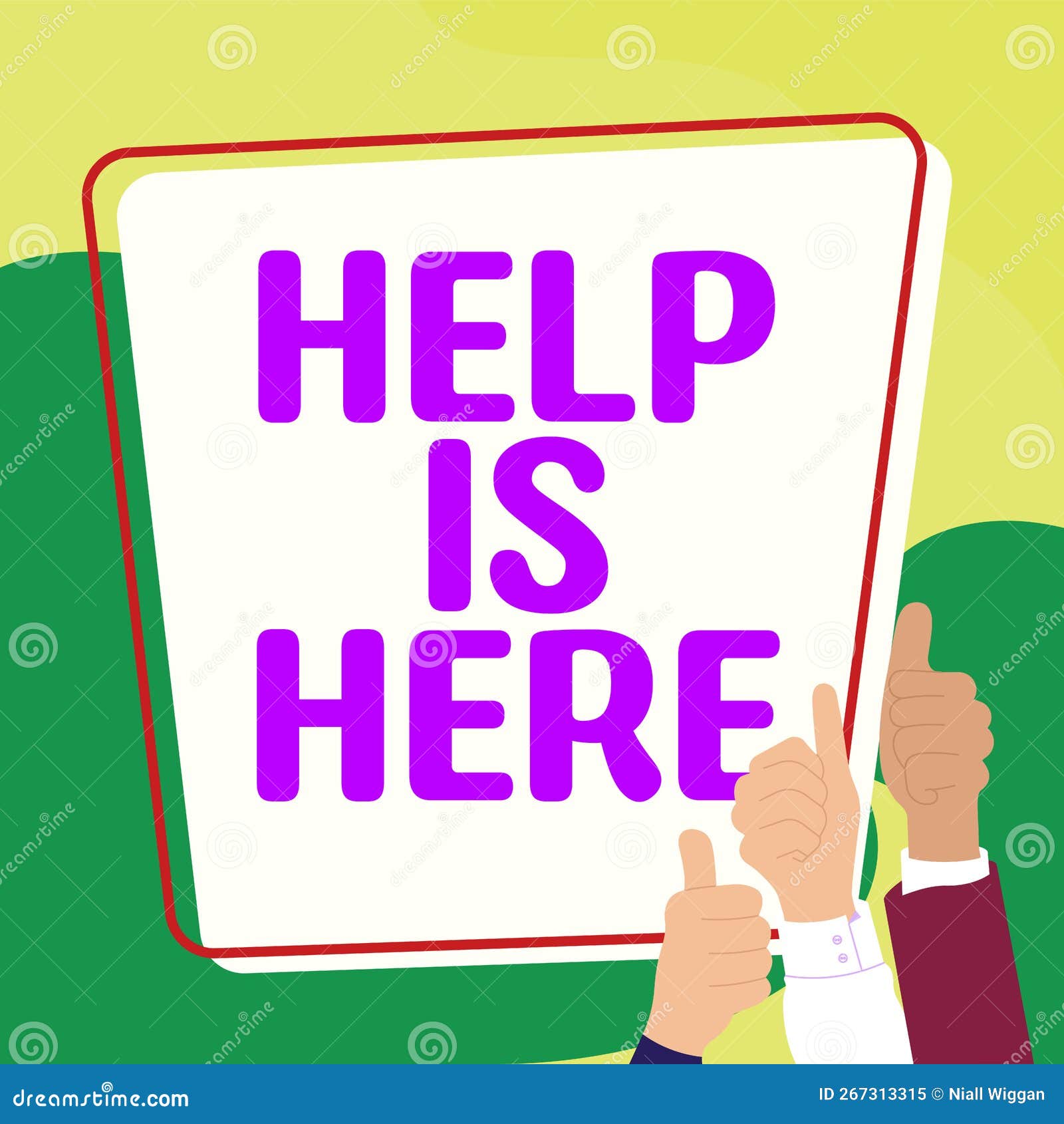 Conceptual Caption Help is Here. Word Written on the Action of Helping ...