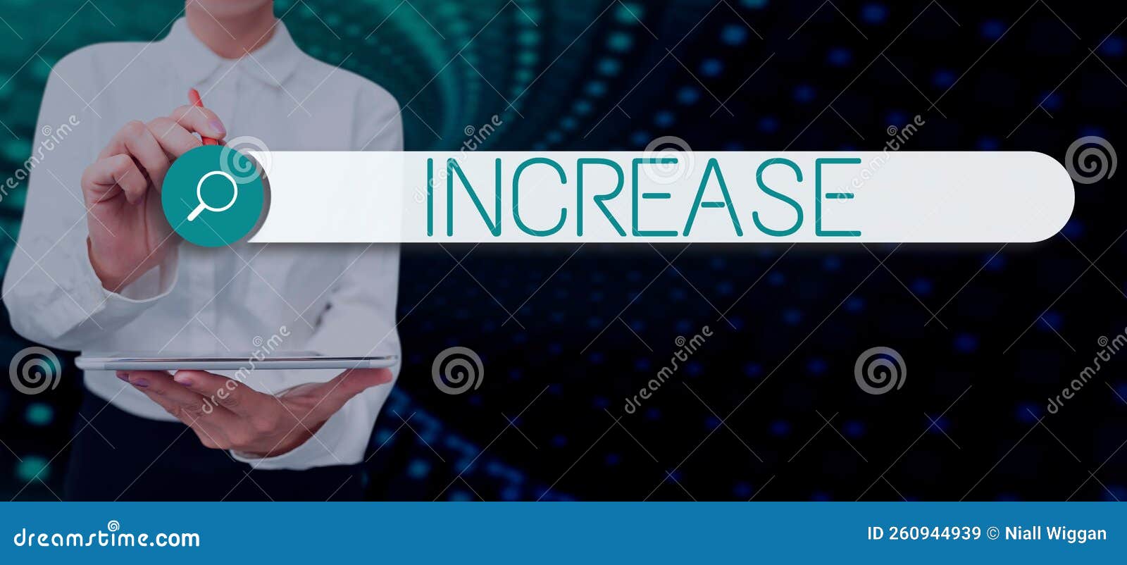 Conceptual Caption Increase. Business Overview the Act of Getting ...