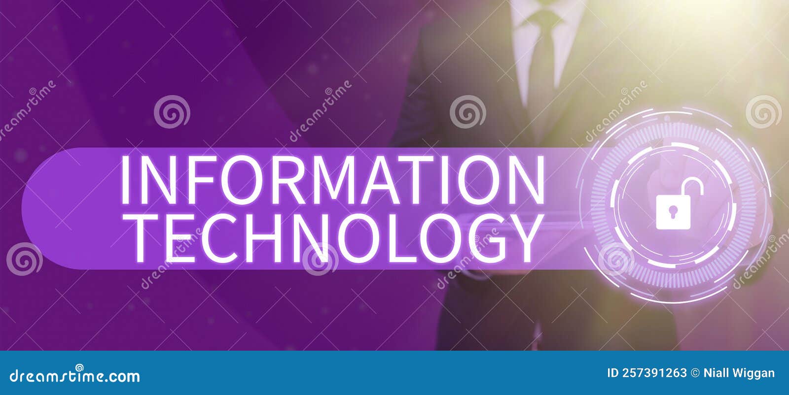 Conceptual Caption Information Technology. Business Showcase Use ...