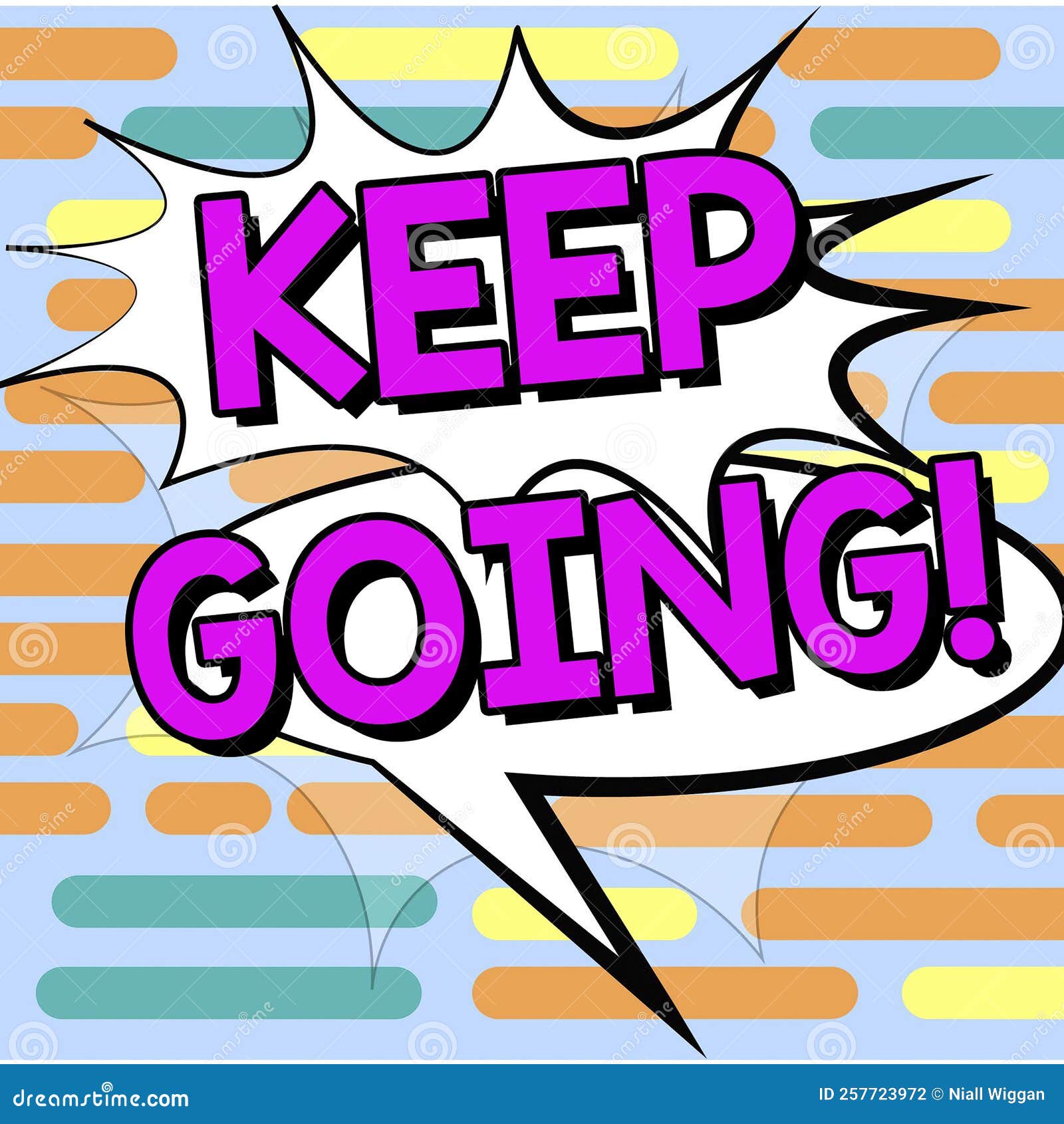 Conceptual Caption Keep Going. Concept Meaning To Continue Living ...