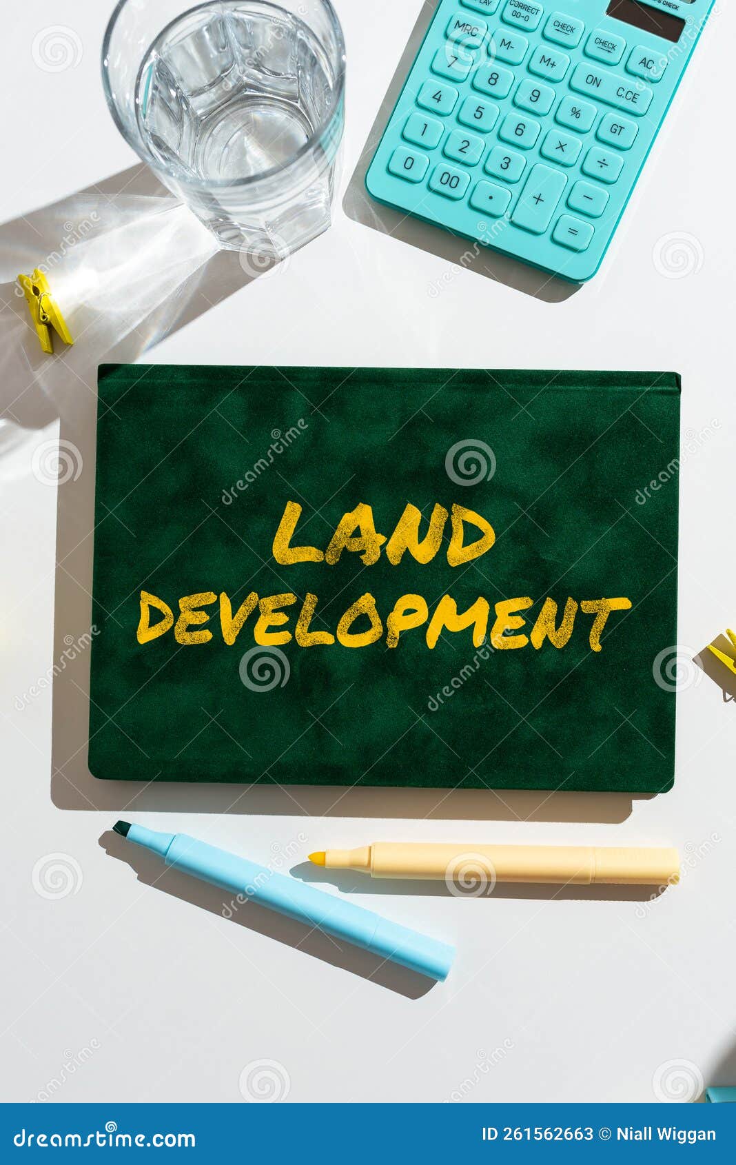 Text Showing Inspiration Land Development. Business Concept Process of ...