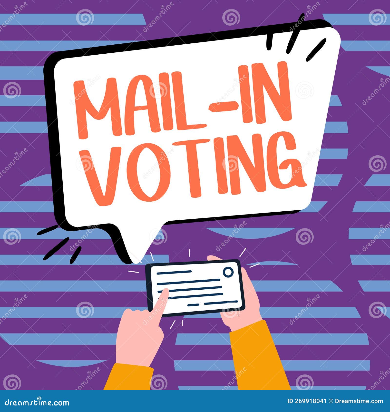 Text Showing Inspiration Mail in Voting. Conceptual Photo Voting in an ...