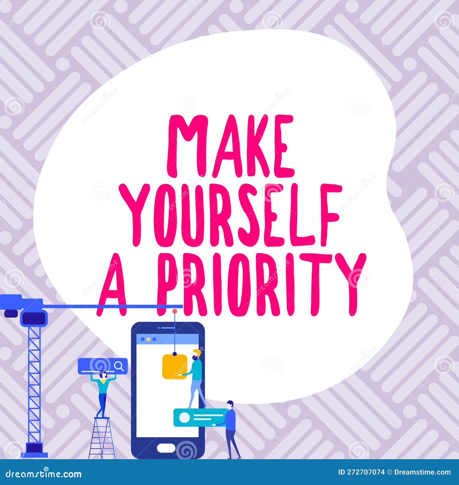 Conceptual Caption Make Yourself a Priority. Word Written on Think in ...