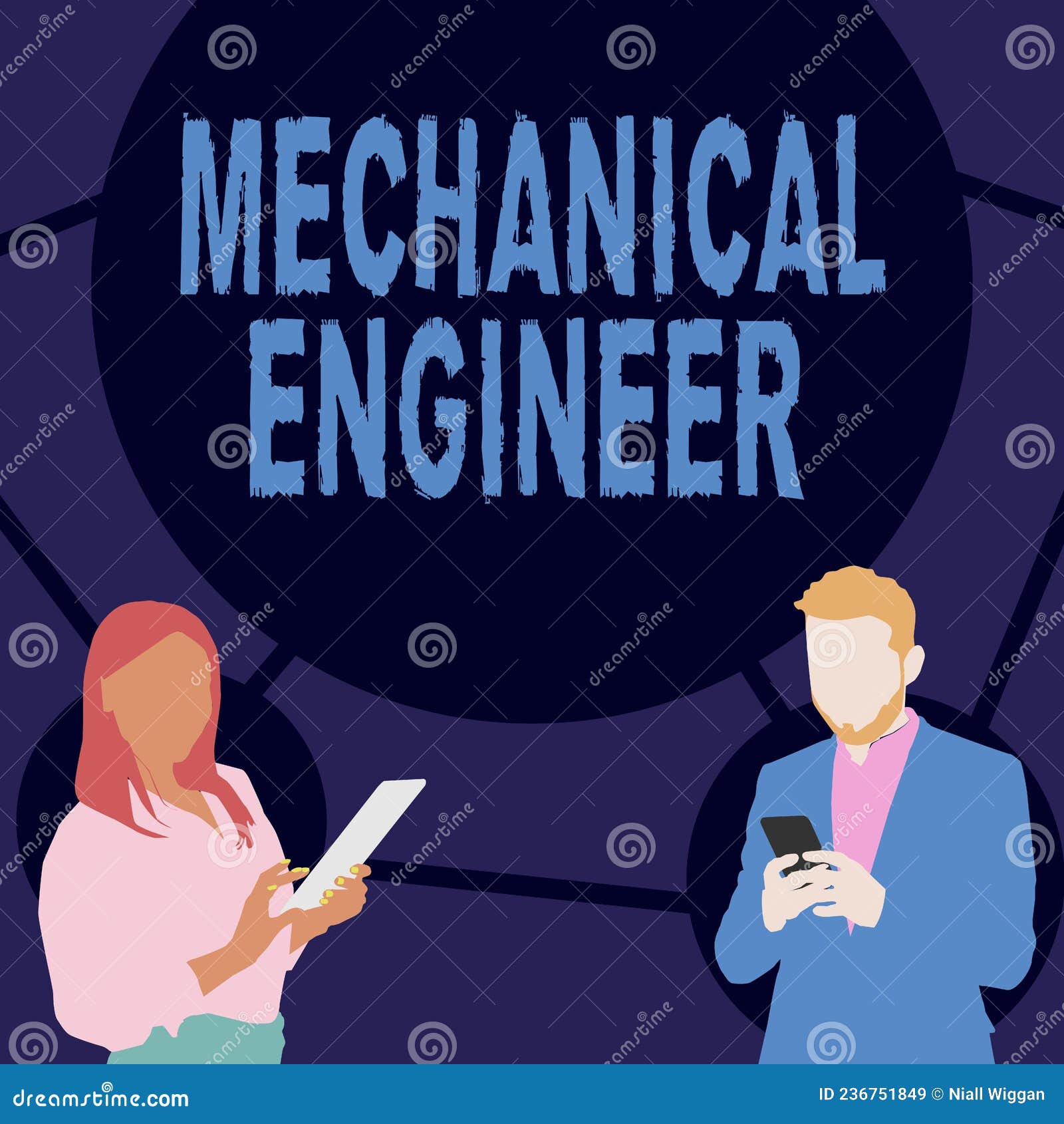 Conceptual Caption Mechanical Engineer. Word for Applied Engineering ...