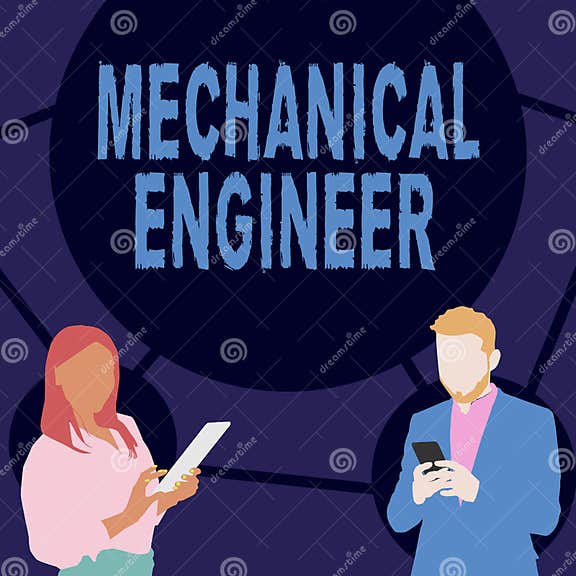 Conceptual Caption Mechanical Engineer. Word for Applied Engineering ...
