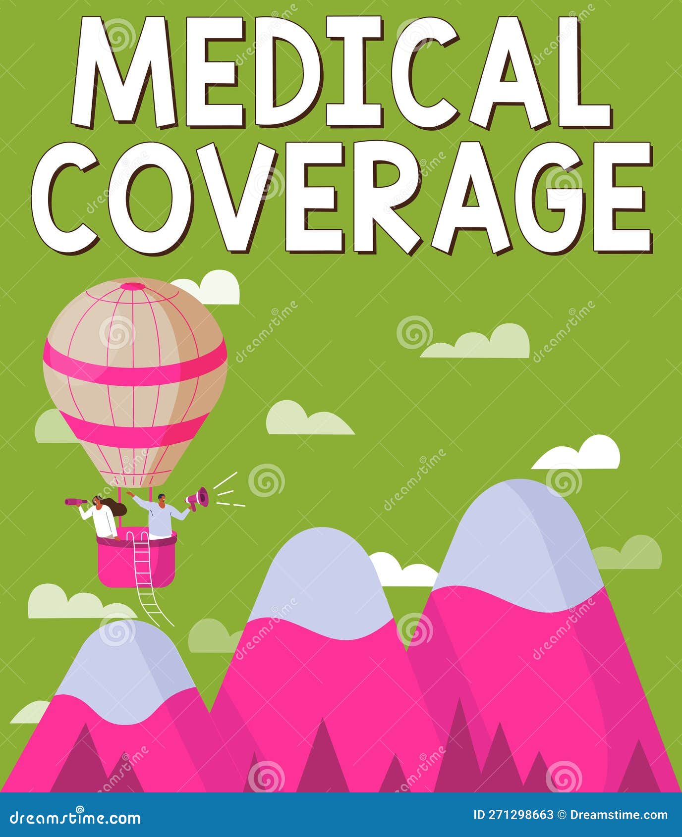 Conceptual Display Medical Coverage. Business Approach Inclusion within ...