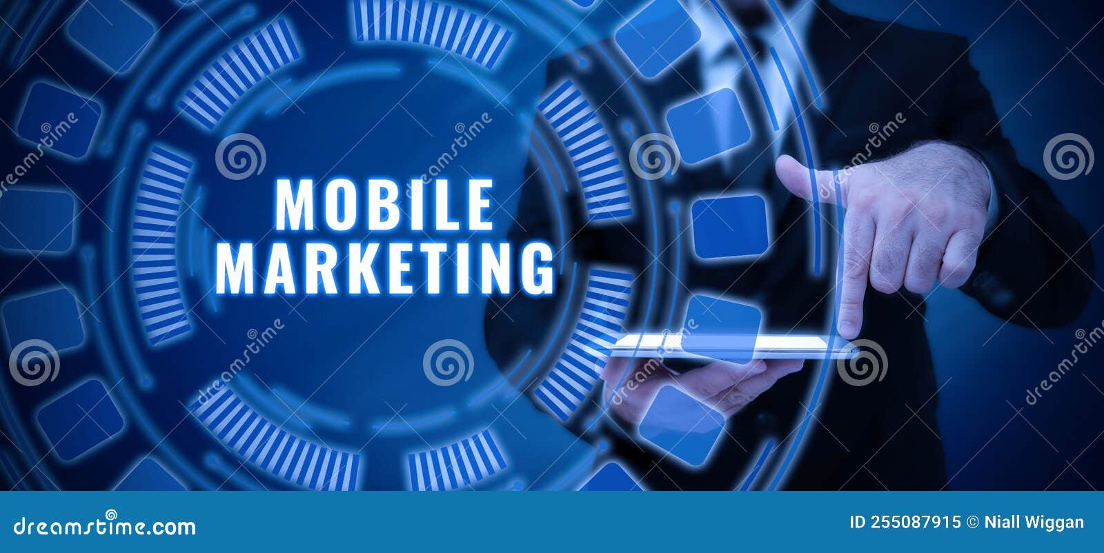 Conceptual Caption Mobile Marketingtechnique Focused Reaching Audience ... Conceptual Caption Mobile Marketingtechnique Focused Reaching Audience ...
