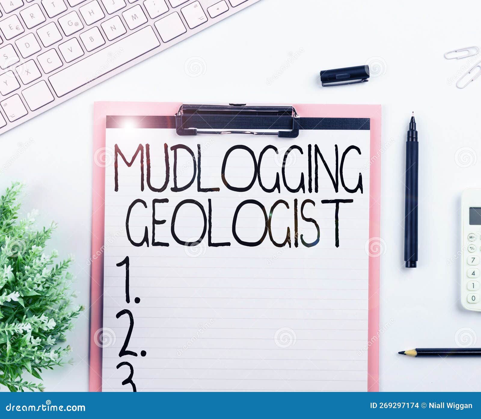 Handwriting Text Mudlogging Geologist Business Showcase Gather