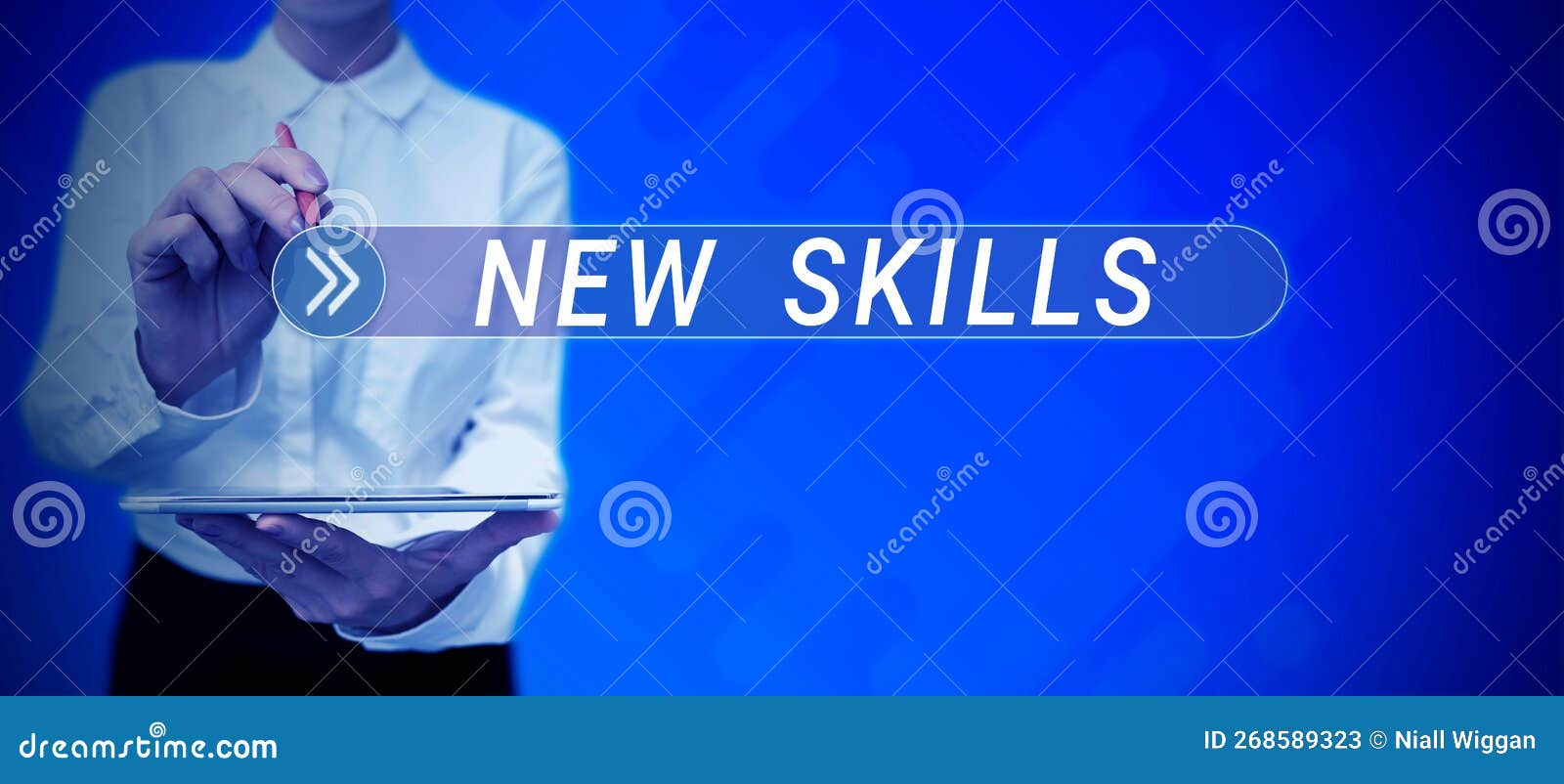 Conceptual Caption New Skills. Business Idea Recently Acquired Learned ...