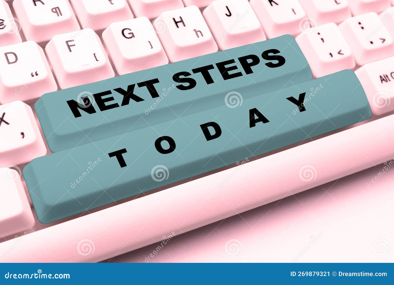 Text Showing Inspiration Next Steps. Business Overview Numper of ...