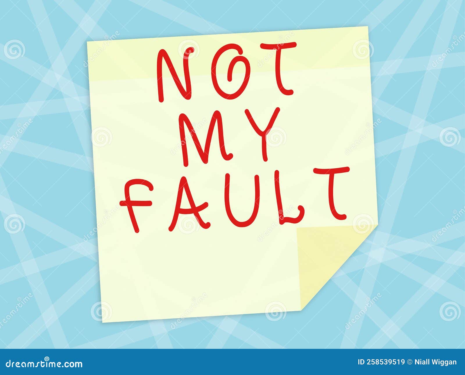 Conceptual Caption Not My Fault. Business Concept To Make Excuses To ... Conceptual Caption Not My Fault. Business Concept To Make Excuses To ...