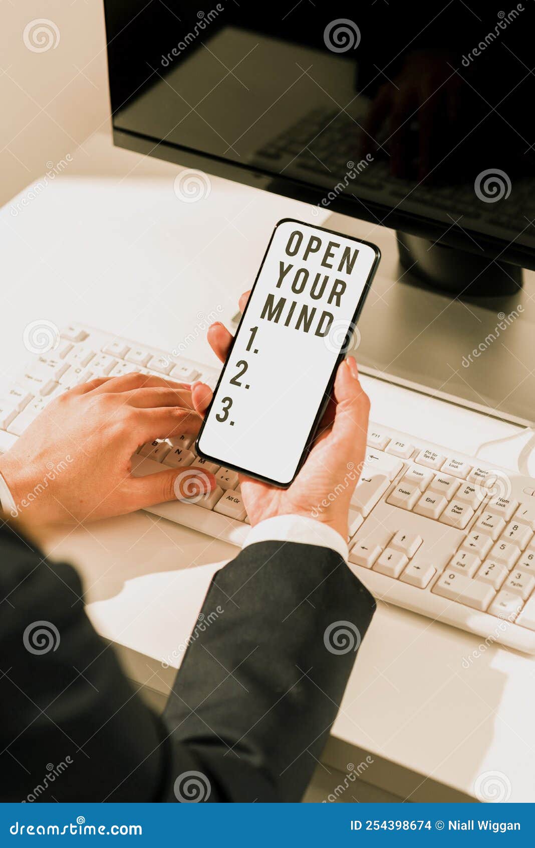 Writing Displaying Text Open Your Mind. Internet Concept Be Openminded ...