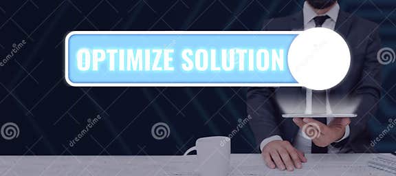 Writing Displaying Text Optimize Solution Business Idea Process Of Finding The Greatest Value