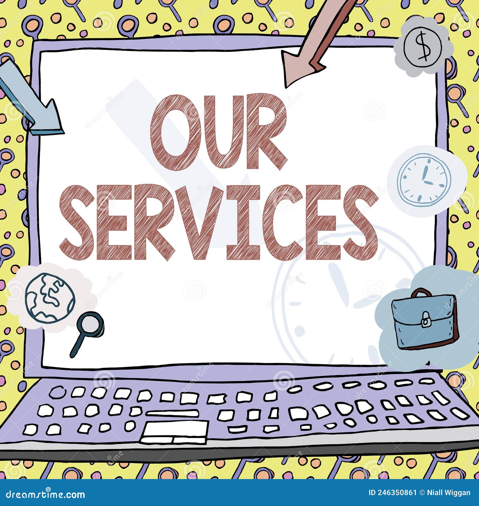 Writing Displaying Text Our Services. Business Approach the Occupation ...