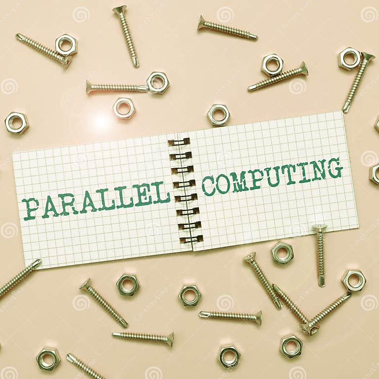 Conceptual Caption Parallel Computing. Word Written on Simultaneous ... Conceptual Caption Parallel Computing. Word Written on Simultaneous ...