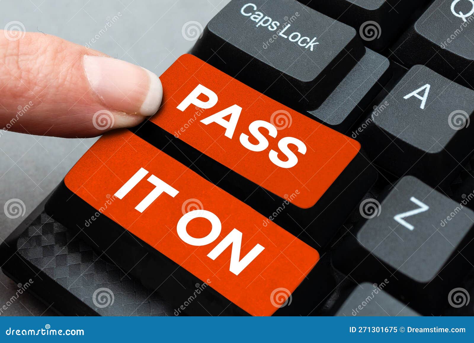 Handwriting Text Pass it on. Word Written on Share Something with ...