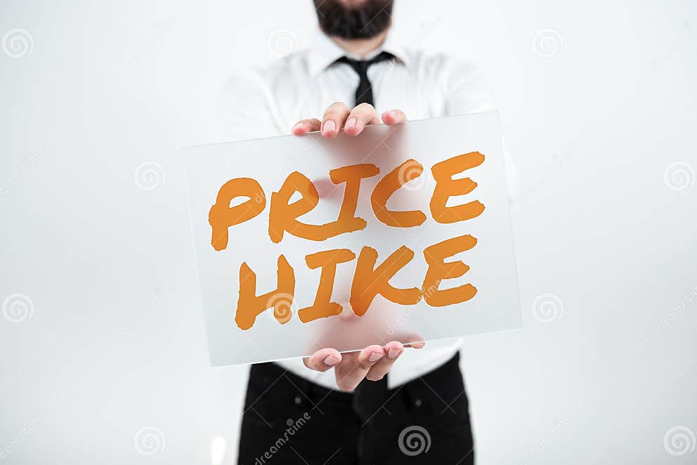 Conceptual Caption Price Hike. Word Written on Sum of Values that ... Conceptual Caption Price Hike. Word Written on Sum of Values that ...