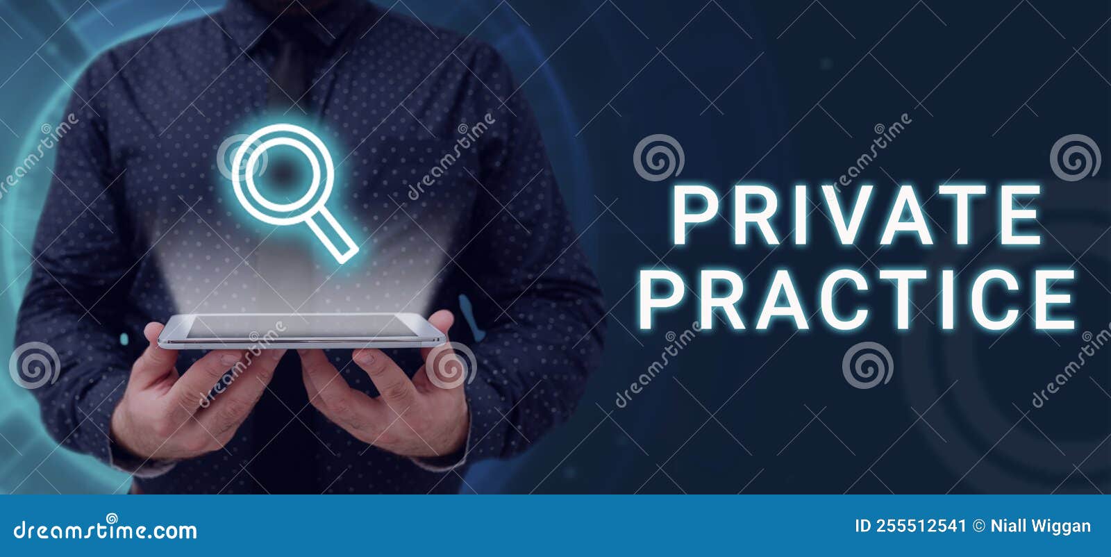 Hand Writing Sign Private Practicework of Professional Practitioner ...