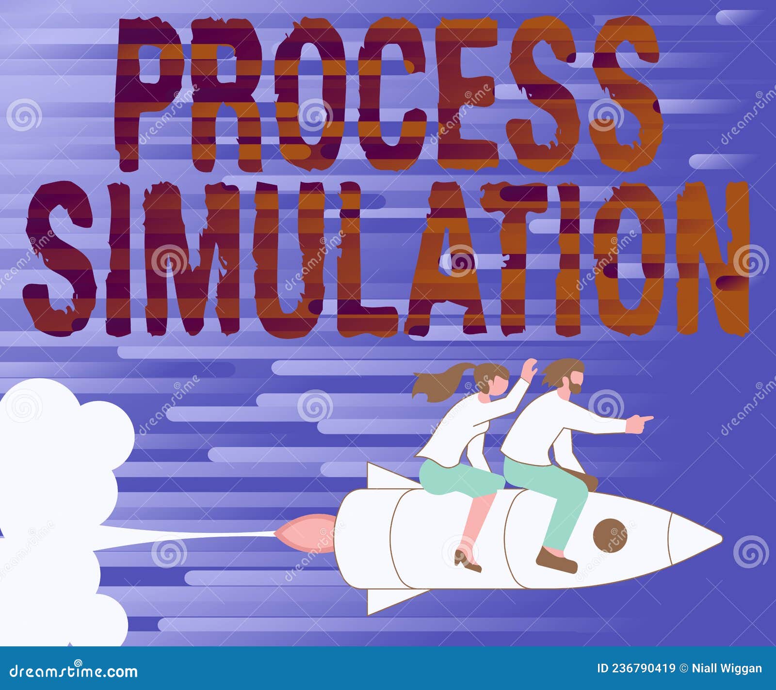 Inspiration Showing Sign Process Simulation. Business Idea Technical ...