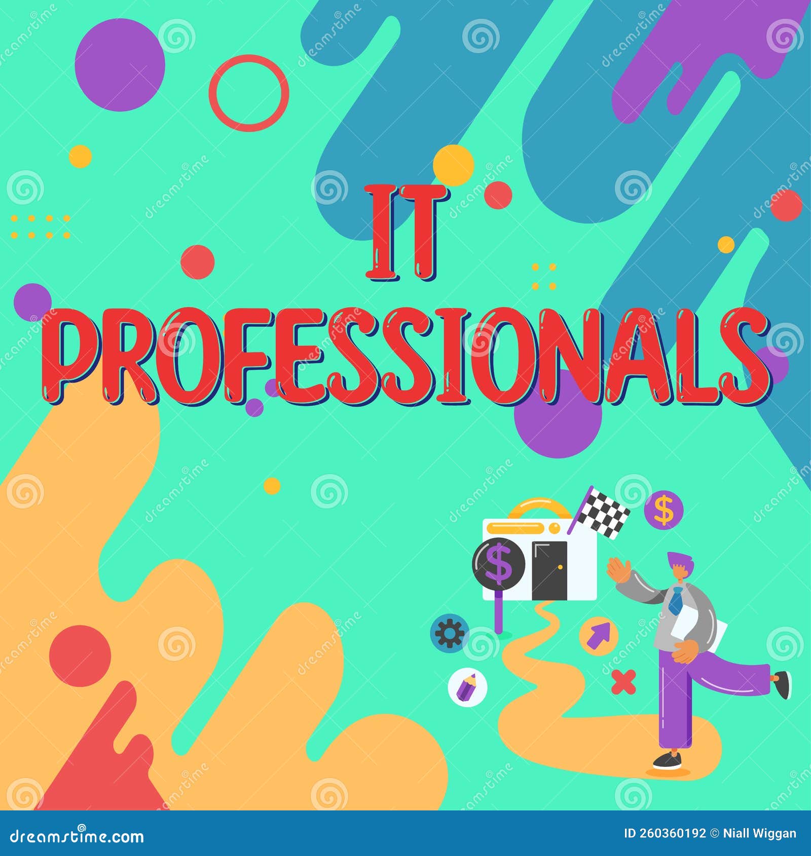 Conceptual Caption it Professionals. Business Idea Process of Acquiring ...