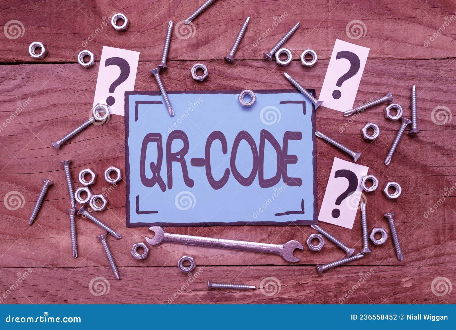 Conceptual Caption Qr Code. Internet Concept the Trademark for a Type ...