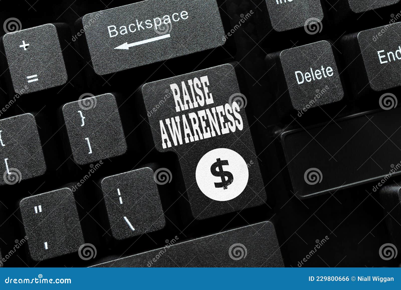 Text Sign Showing Raise Awareness. Business Approach Creating a ...