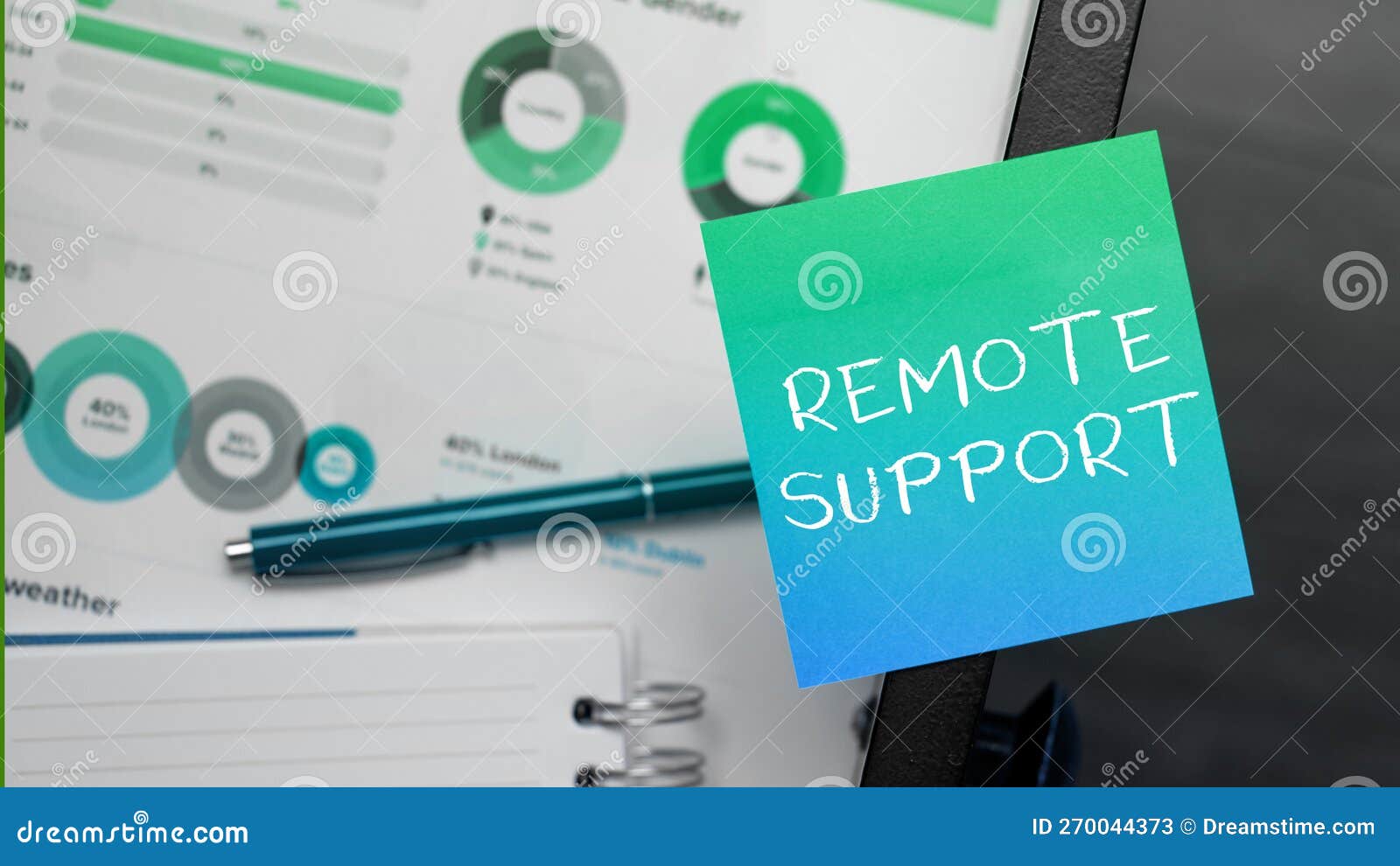 Text Sign Showing Remote Support. Internet Concept Help End-users To ...