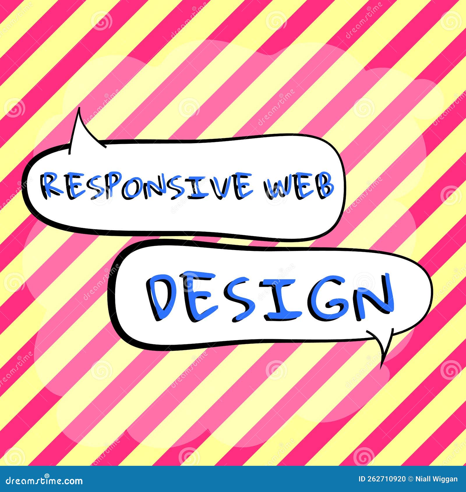 Conceptual Caption Responsive Web Design. Business Idea Web Page ...