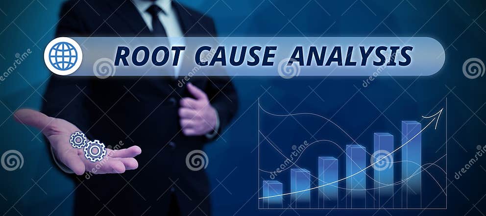Text Caption Presenting Root Cause Analysis. Business Overview Method ...