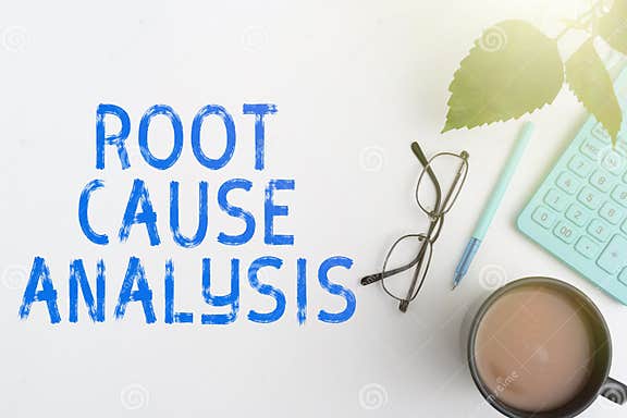 Conceptual Caption Root Cause Analysis. Word Written on Method of Problem Solving Identify Fault ...